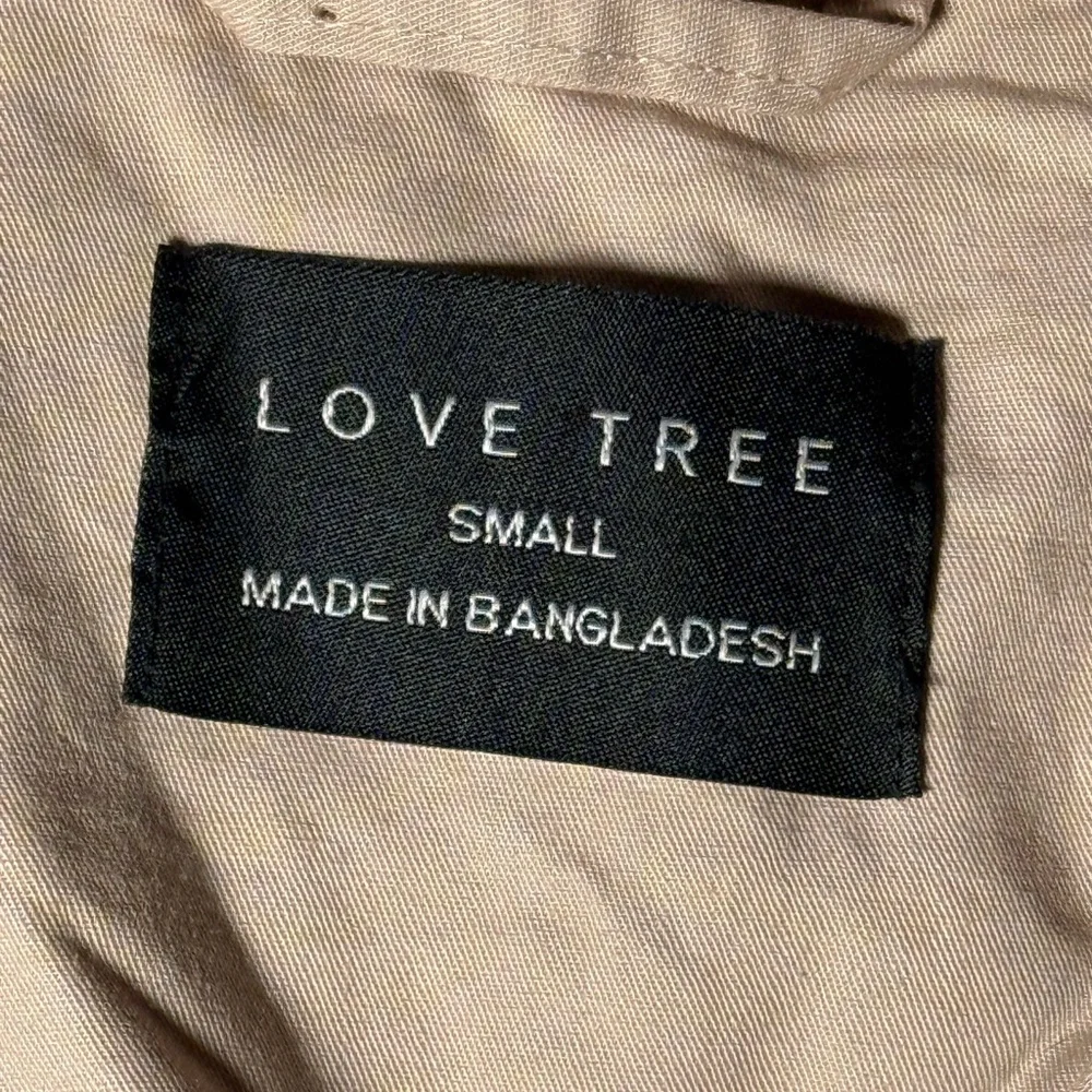 Love Tree | Jackets & Coats | Love Tree Beige Utility Jacket With Pink ...
